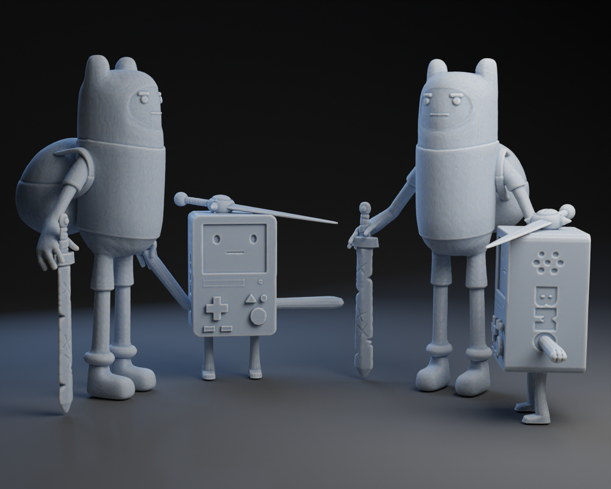 Fin and BMO by Peter Farell | Download free STL model | Printables.com
