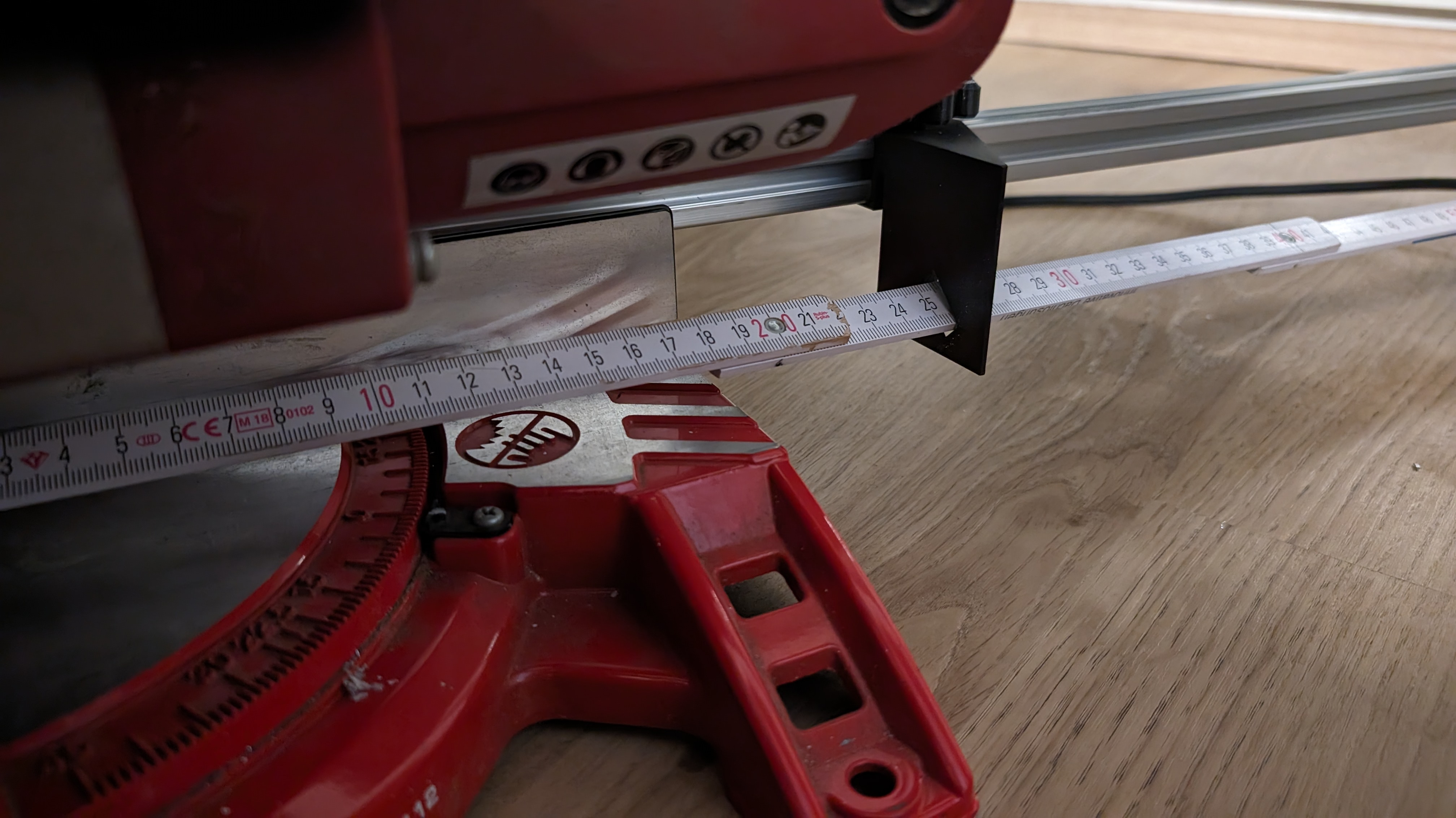 Einhell miter saw adjustable stop / verstellbarer Kappsägen Anschlag by ...