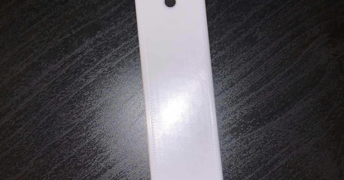 Bookmark (Simple Design, Rounded Edges) by zedhop | Download free STL ...