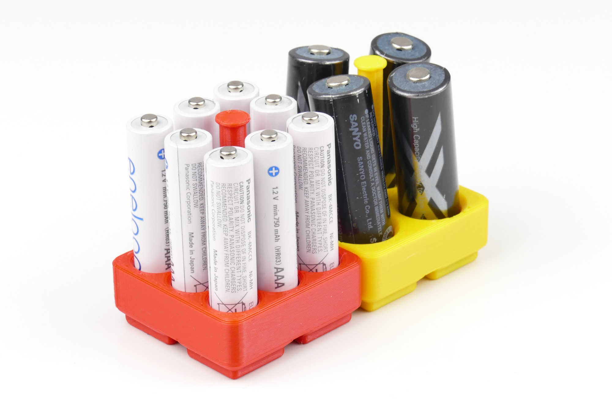 Eurobox/Gridfinity Inserts for AA or AAA Batteries in 7.5 cm Eurobox by ...