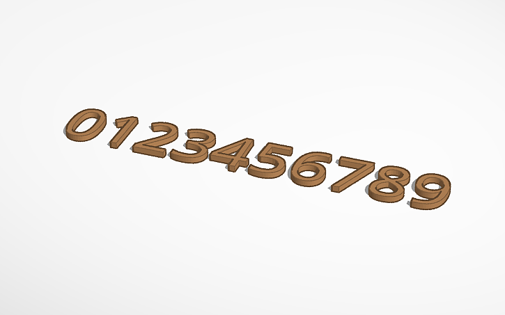 Numbers numbers numbers ... by Best_codes | Download free STL model ...