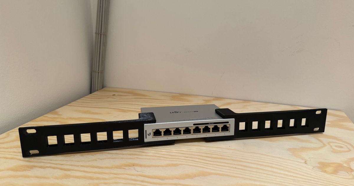 Ubiquiti US-8/US-8-60W 19" rack mount - improved by the_ress | Download ...