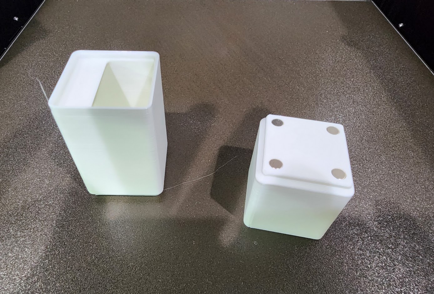 Gridfinity supportless 1x1 bins with label and ramp. by hardiebotha | Download free STL model ...