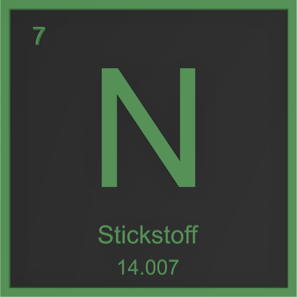 Periodensystem - 7.) Stickstoff by Street Evolution | Download free STL ...