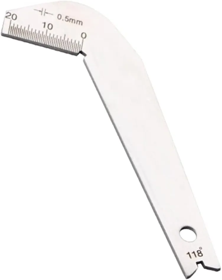 118° Drillbit Sharpening Gauge by WMD | Download free STL model ...