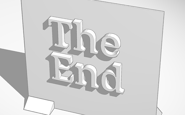 The End book shelf by Chap3D | Download free STL model | Printables.com