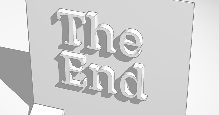 The End book shelf by Chap3D | Download free STL model | Printables.com