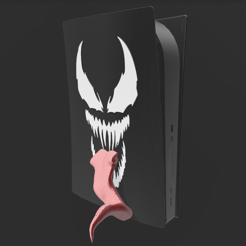 Venom PS5 Custom Hefesto 3D Front And Back Plate by Huf | Printables Store