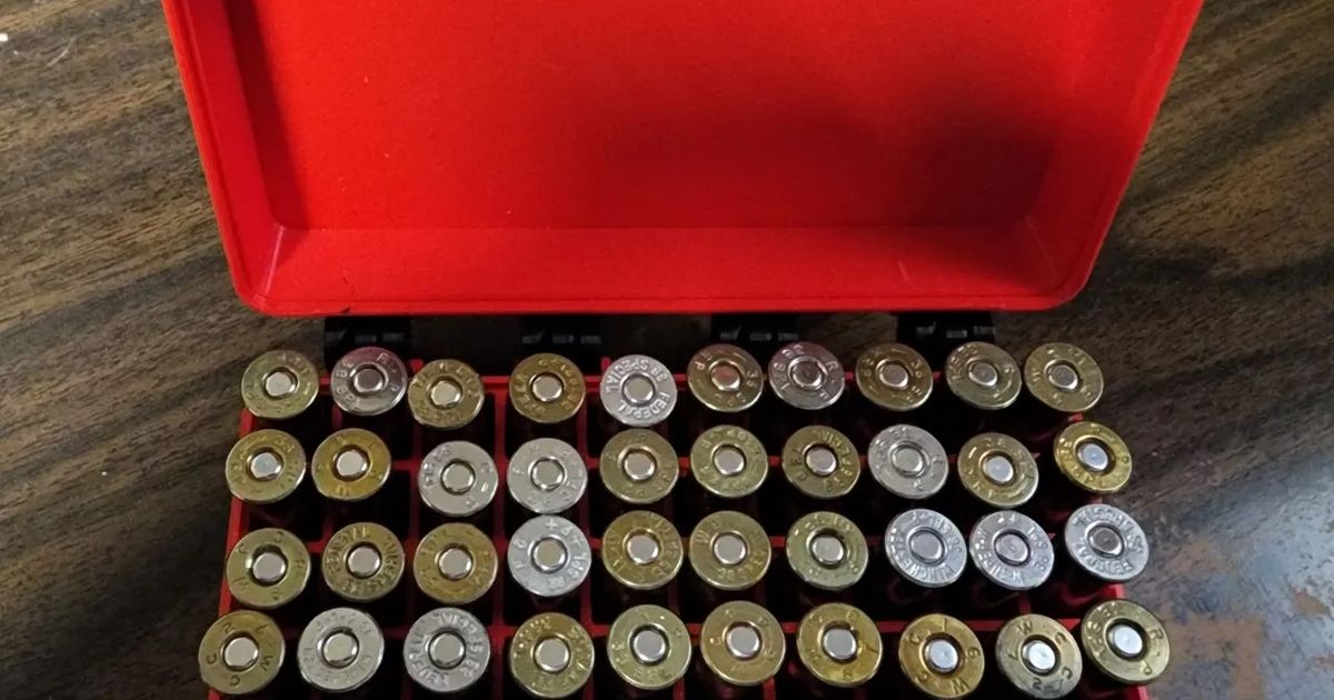 .38 Special, Head Up, Double Spring Latch, Split Hinge Modular Ammo Box ...