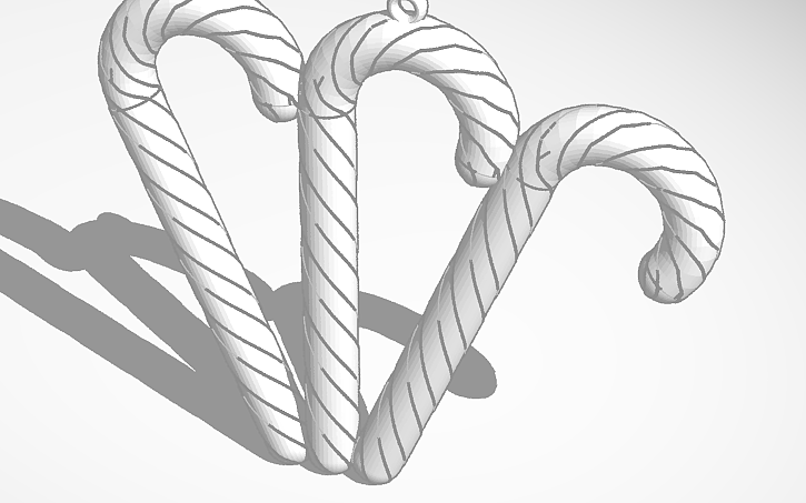 Candy cane ornament by Chap3D | Download free STL model | Printables.com