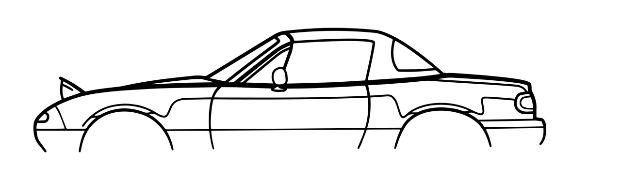 mazda mx 5 coloring pages