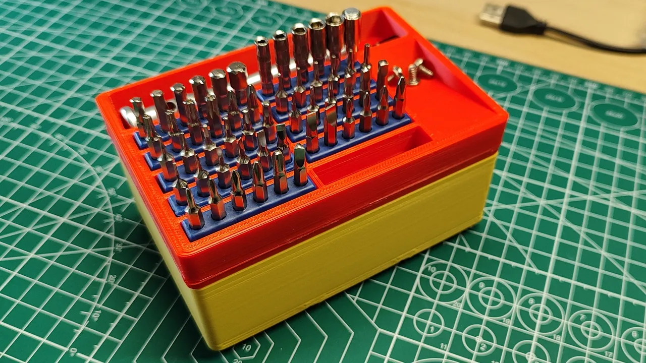 Gridfinity Precision Screwdriver Holder by biglesp | Download free STL ...