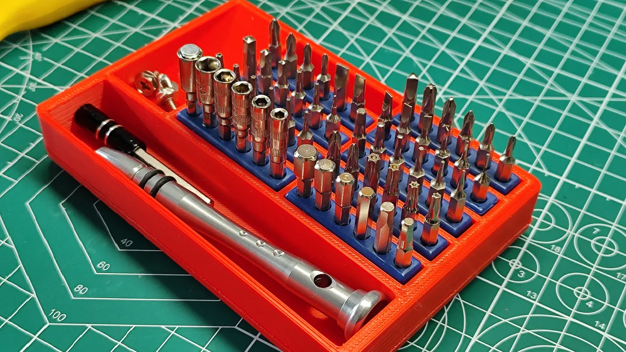 Gridfinity Precision Screwdriver Holder by biglesp | Download free STL ...