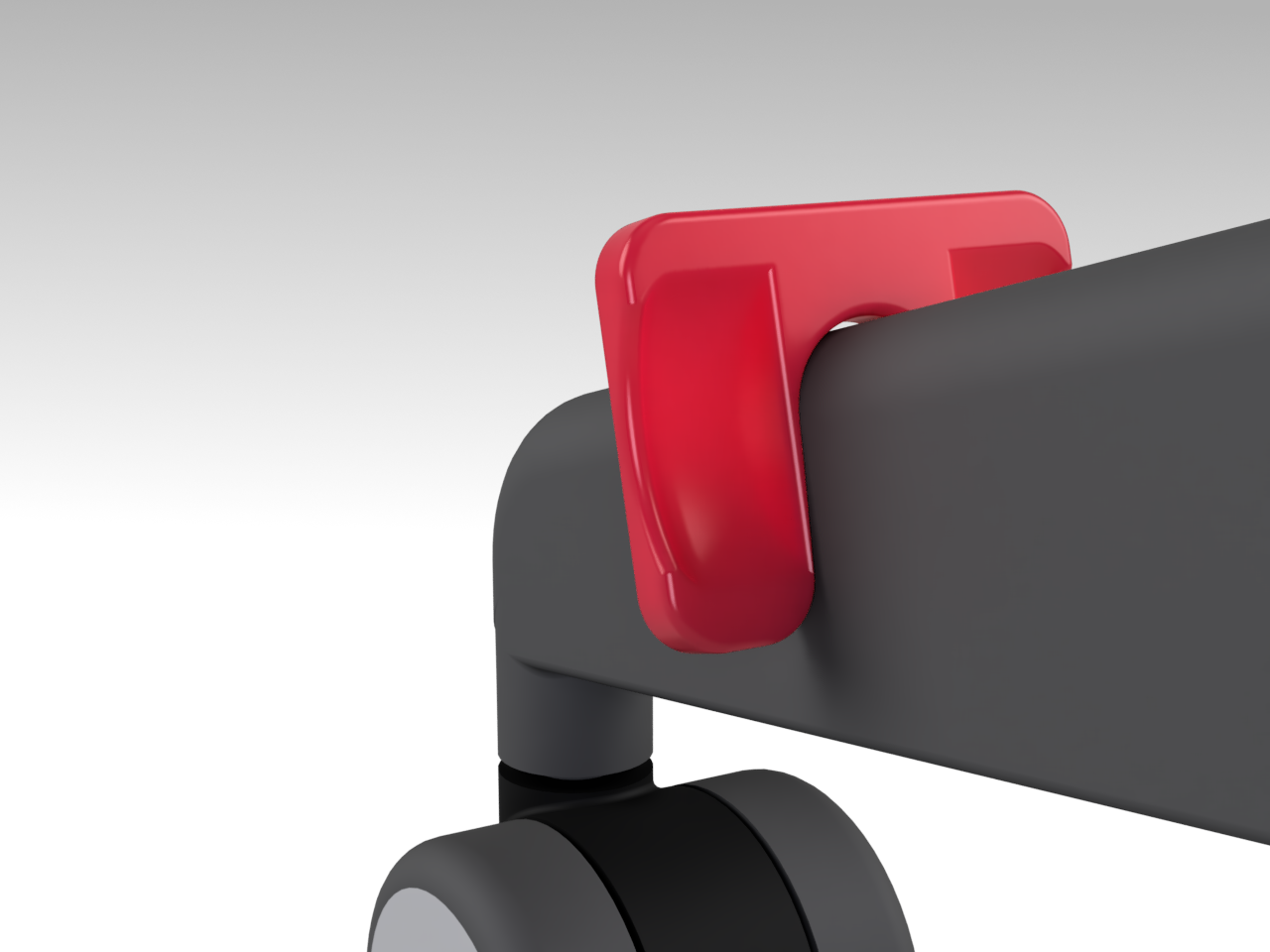 Office Chair Caster Wheel Chock by mttcx | Download free STL model ...