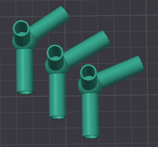 8mm Tent pole Tri connectors - 22.5, 30 and 45 degree by Tom R ...