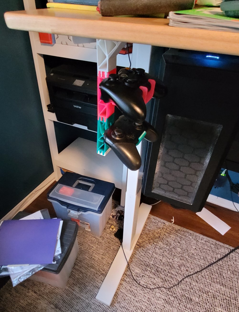 Under-Desk Modular Controller Hanger by Teque5 | Download free STL ...