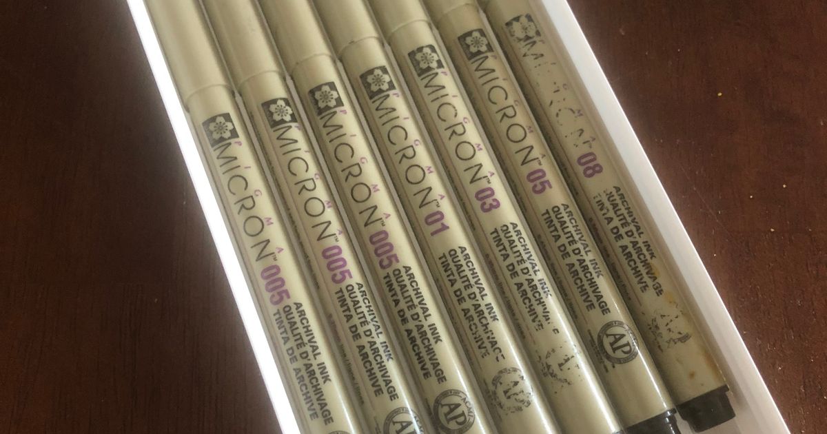 Gridfinity Micron Art Pen holder by Mark Neysmith | Download free STL ...