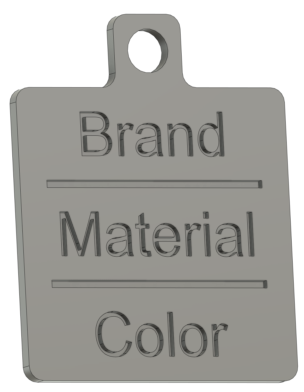 Simple Filament Color Swatch (parametric) by mosselini1 | Download free ... Simple Filament Color Swatch (parametric) by mosselini1 | Download free ...