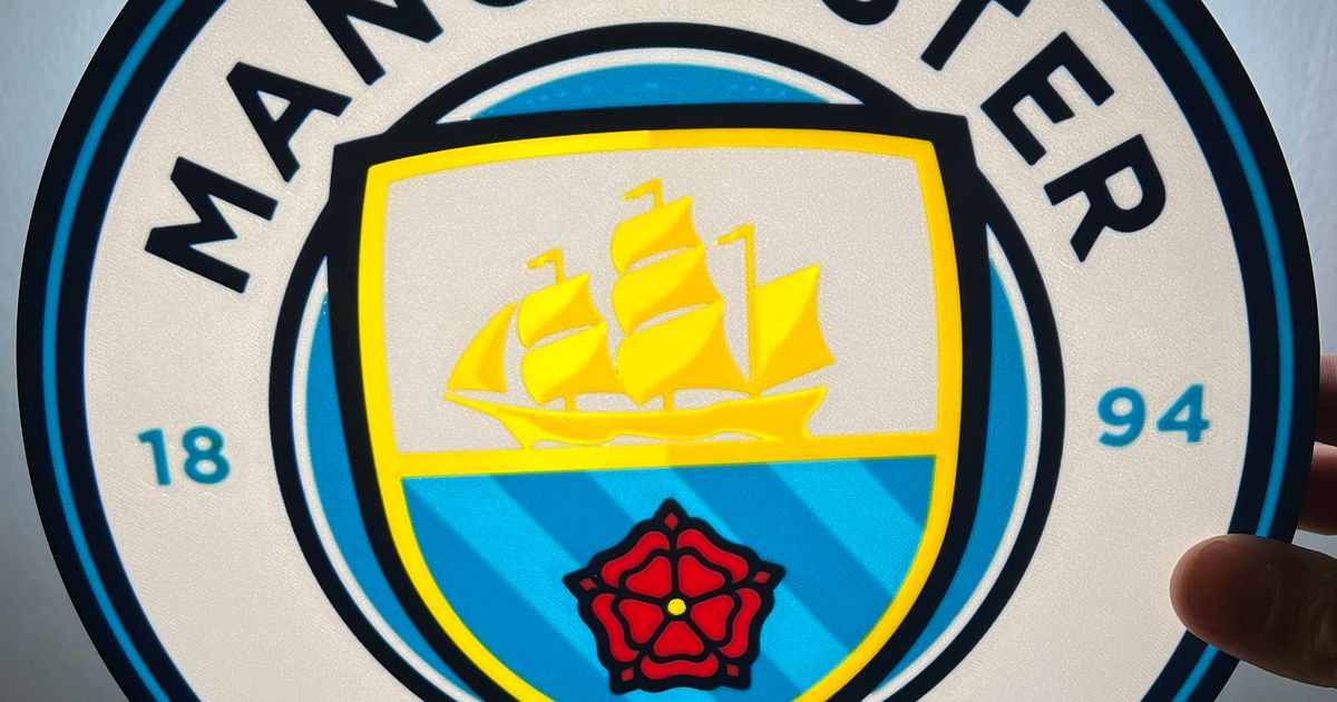 Manchester City Football Club Light Box by Wetts | Download free STL ...