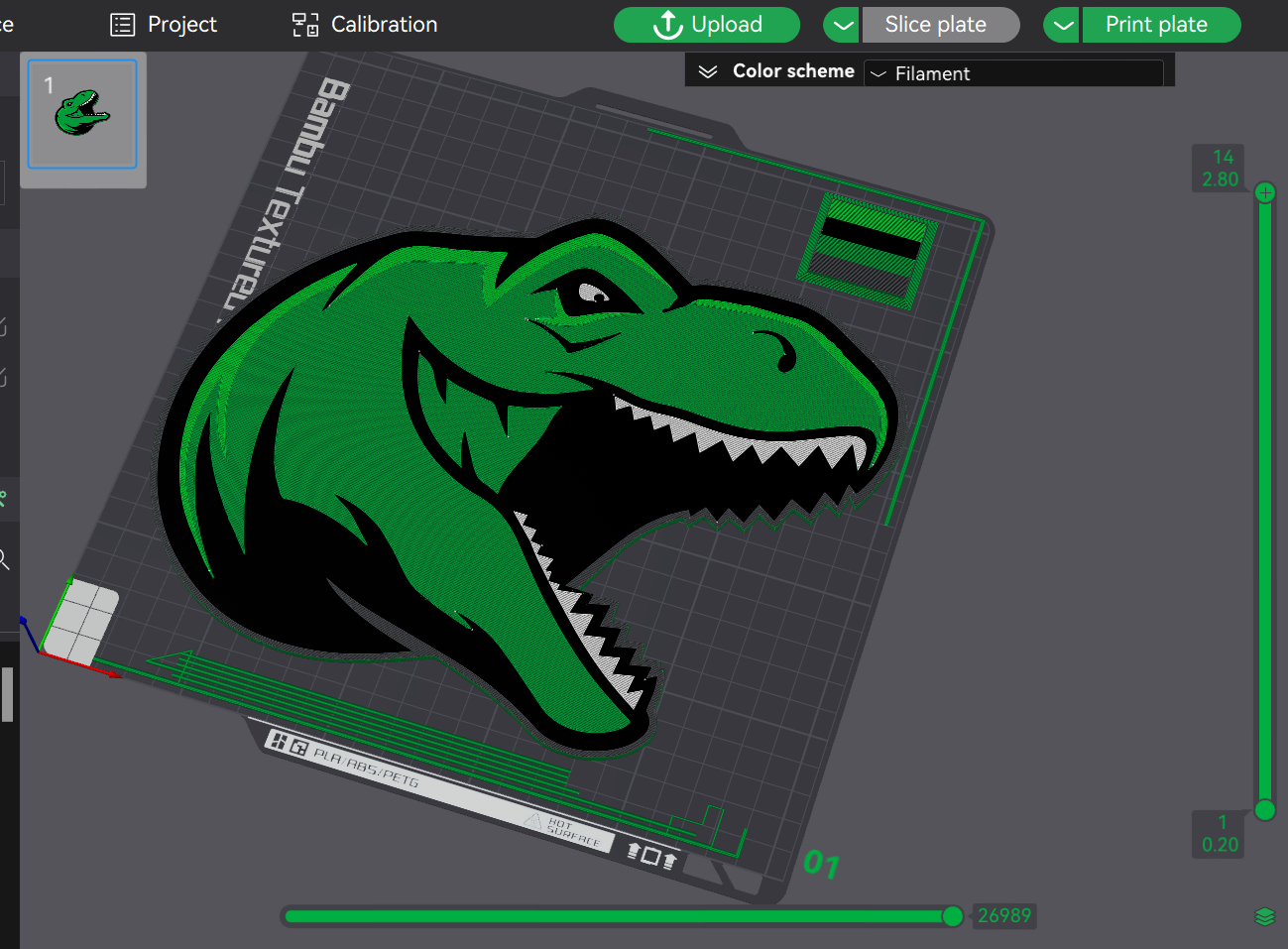 Dino head by JessR | Download free STL model | Printables.com