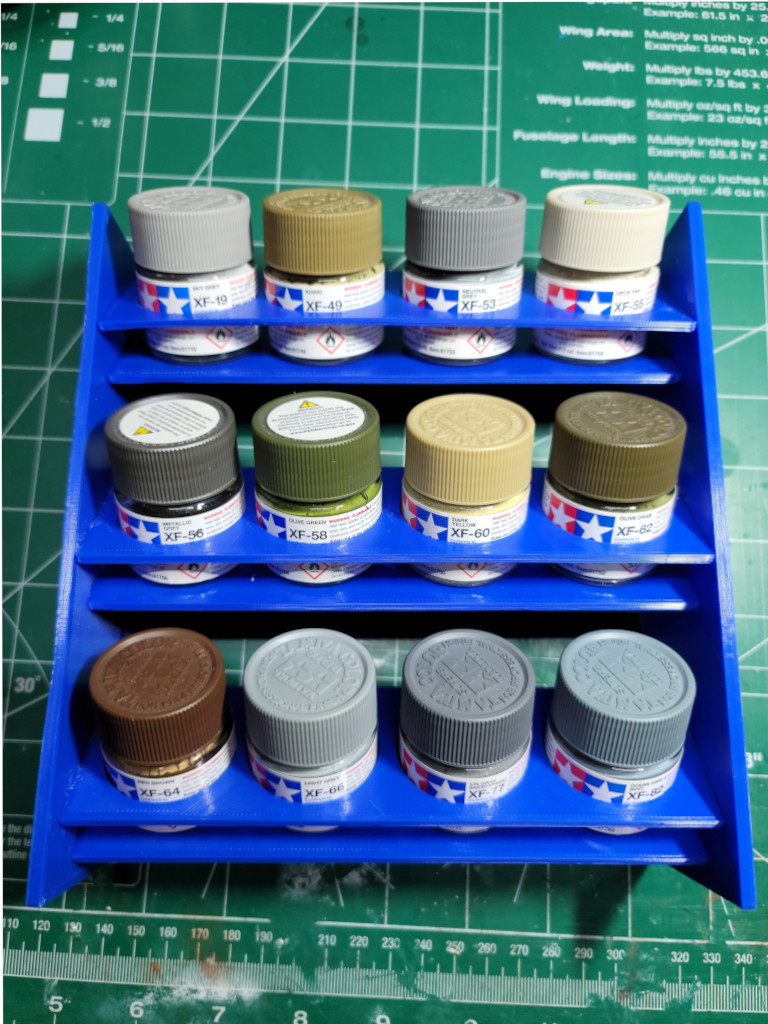 Wall Mounted Paint Rack by babar923 | Download free STL model ...