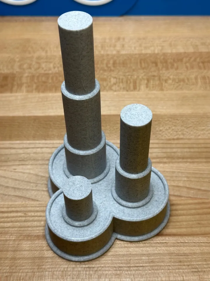 Shungite Sphere Stand for Three 50mm Spheres by 3DBob | Download free ...