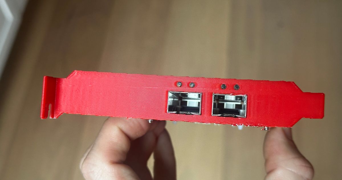 QNAP LAN-10G2SF-MLX Full Height PCIe Bracket by maxelman | Download ...