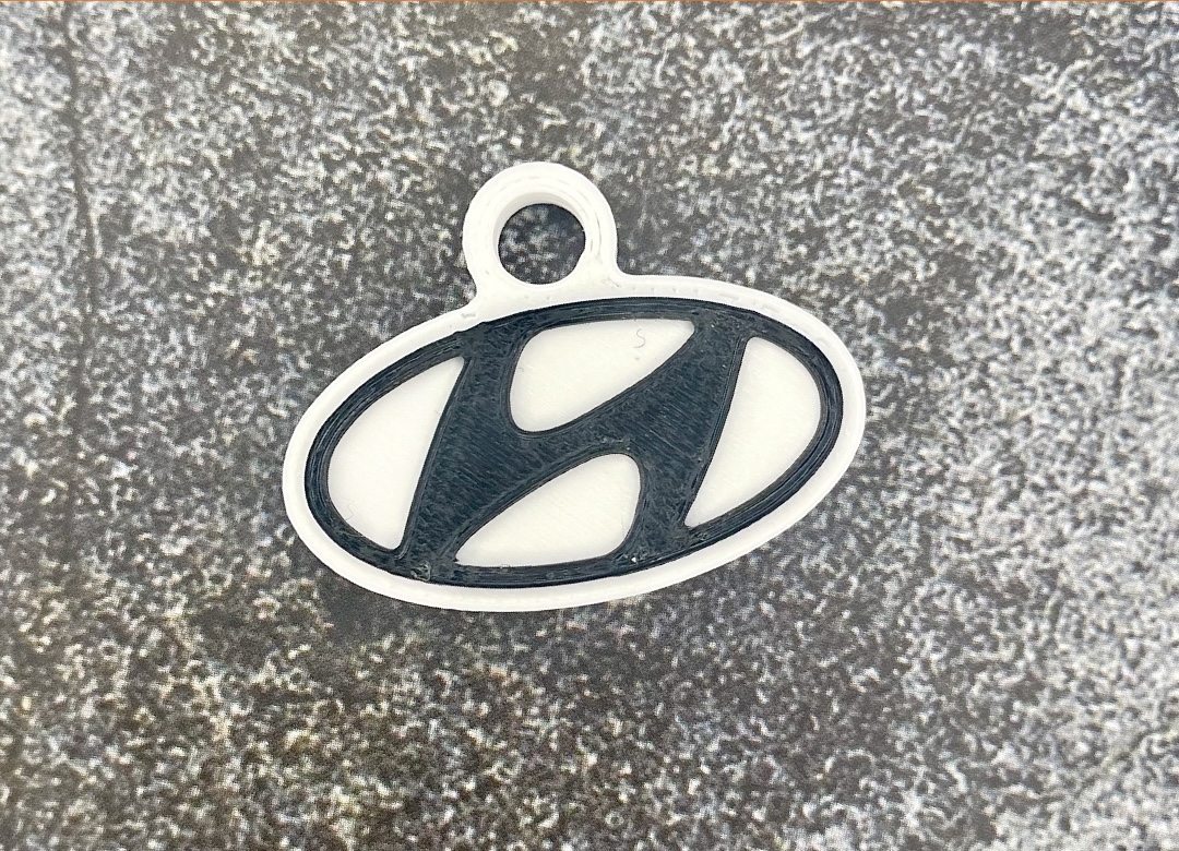 Hyundai Keychain by MrViddy | Download free STL model | Printables.com