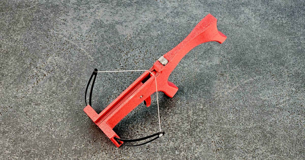 Glider Launcher Crossbow with Rear Sight by CuriousCoon | Download free ...