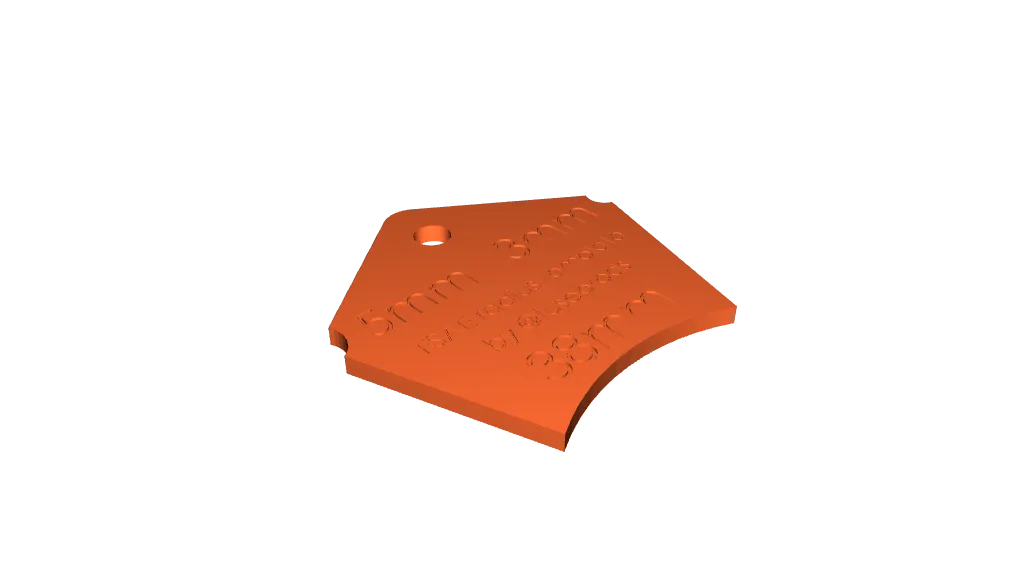 FSAE / FSG radius template by fuseprods | Download free STL model ...