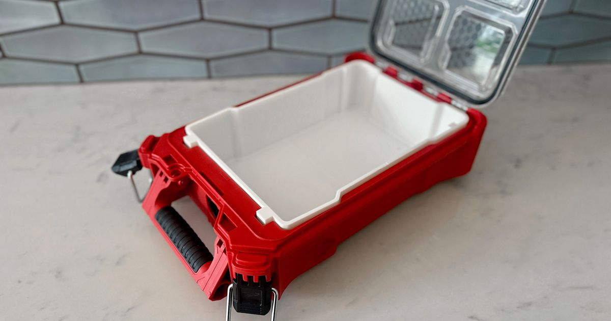 Blank Insert for Milwaukee PACKOUT 5-Compartments Small Parts Organizer ...