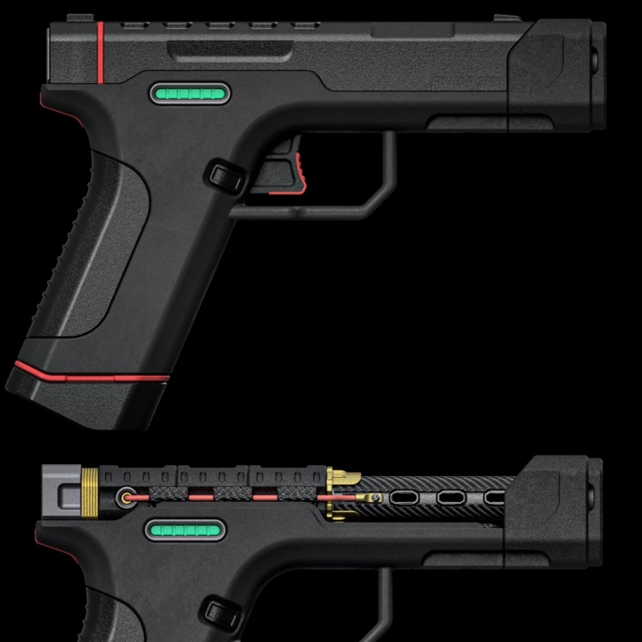 3DWORKBENCH Rail Pistol by 3dworkbench | Download free STL model ...