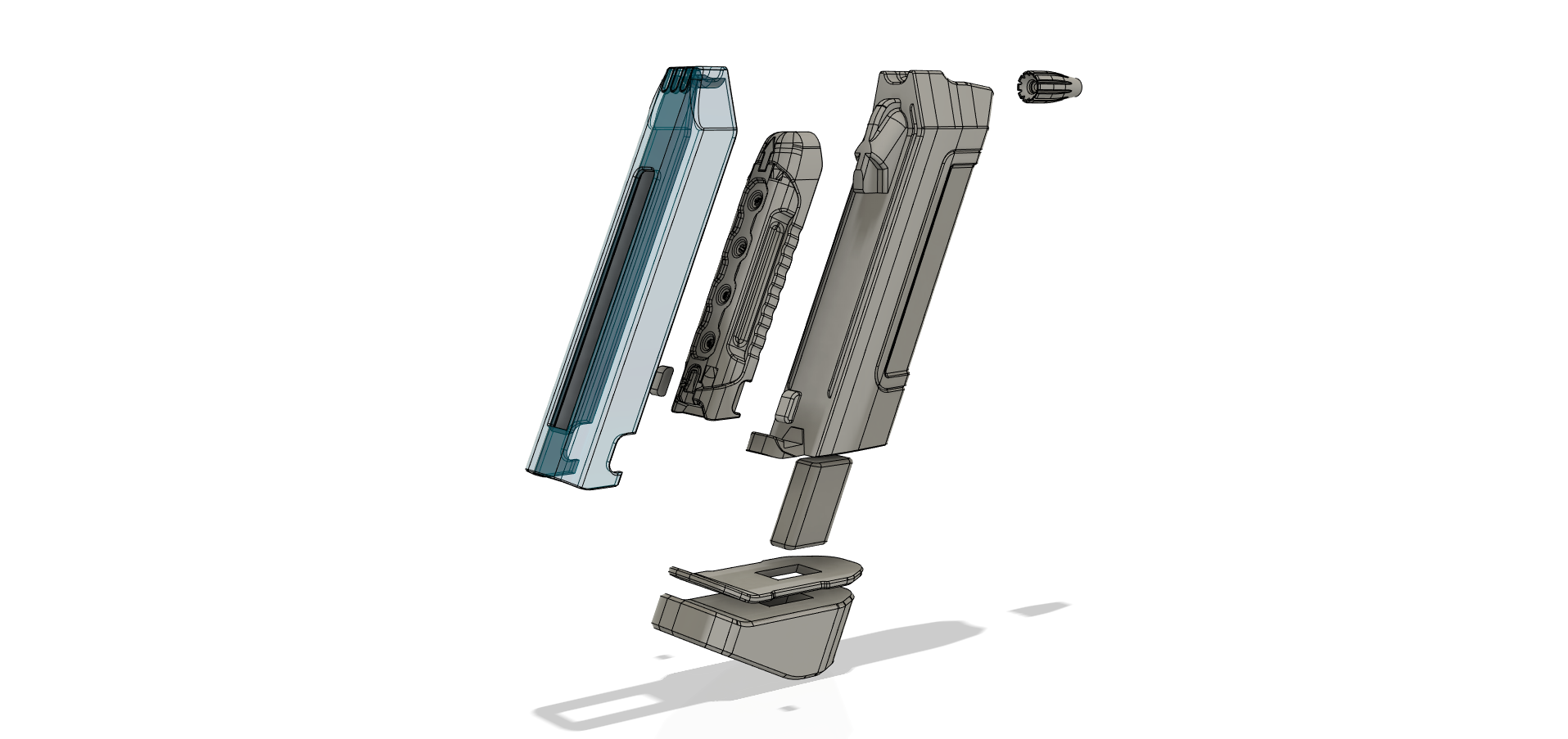 3DWORKBENCH Rail Pistol by 3dworkbench | Download free STL model ...