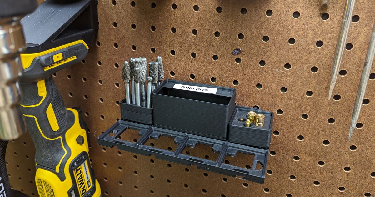 Pegboard Gridfinity Refined 4x2 by MissMarcie | Download free STL model ...