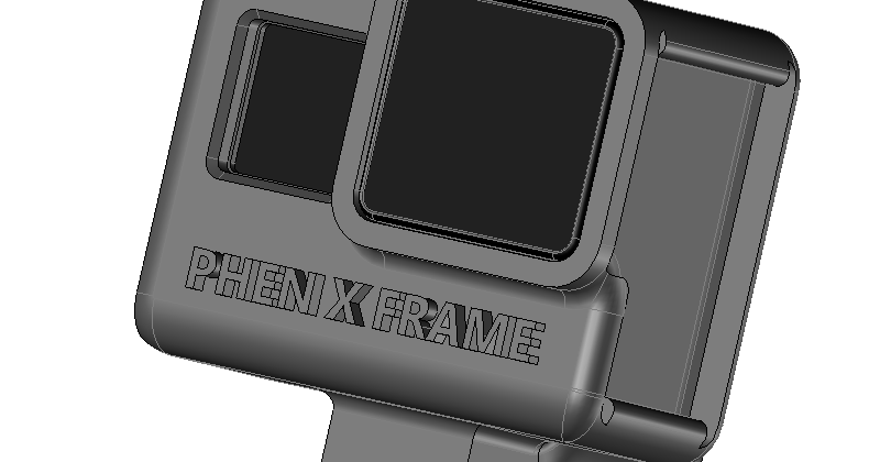 P X F Support GoPro 5 6 7 by Phen X Frame | Download free STL model ...