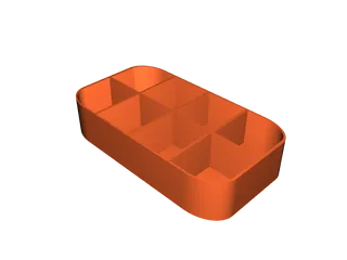 A box with 6 column by smartjx | Download free STL model | Printables.com