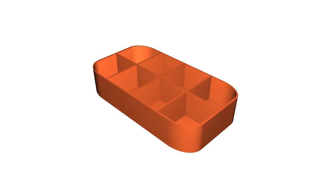 A box with 6 column by smartjx | Download free STL model | Printables.com