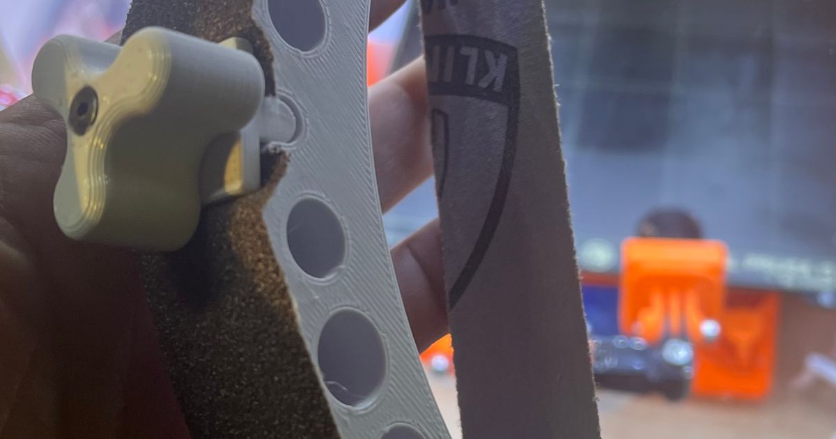 MINI Bow Sander for strips of emery paper by Skully | Download free STL ...