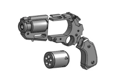 Zarona Mk IIa Quickdraw Stub Revolver Warhammer 40k darktide by ReProps ...