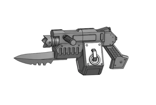 Foe-Rend Mk II Ripper Gun Warhammer 40k Darktide by ReProps | Download ...