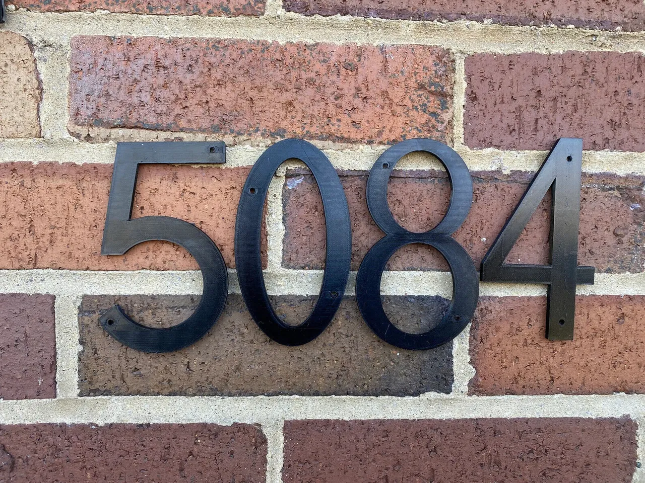 House Numbers for Door or Mailbox by adeladil | Download free STL model ...