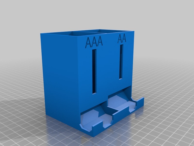AA And AAA Battery dispenser by Rossum | Download free STL model ...