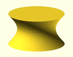 Hyperboloid of One Sheet - Customizable by Fab3D Udesc | Download free ...