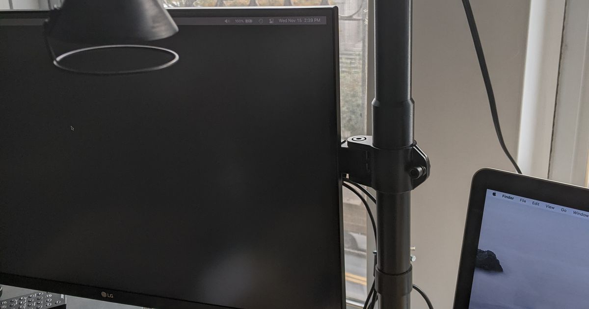 Monitor Stand Light Clamp Mount by ufanders | Download free STL model ...