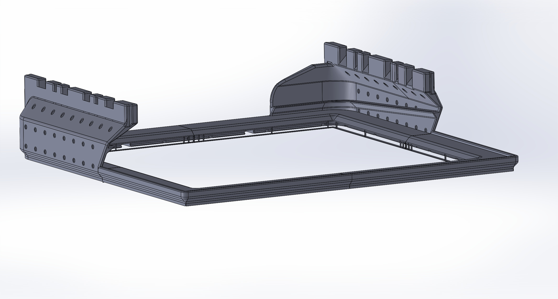 lightweight AMS Riser with LED etc. by Duck Knapp | Download free STL ...