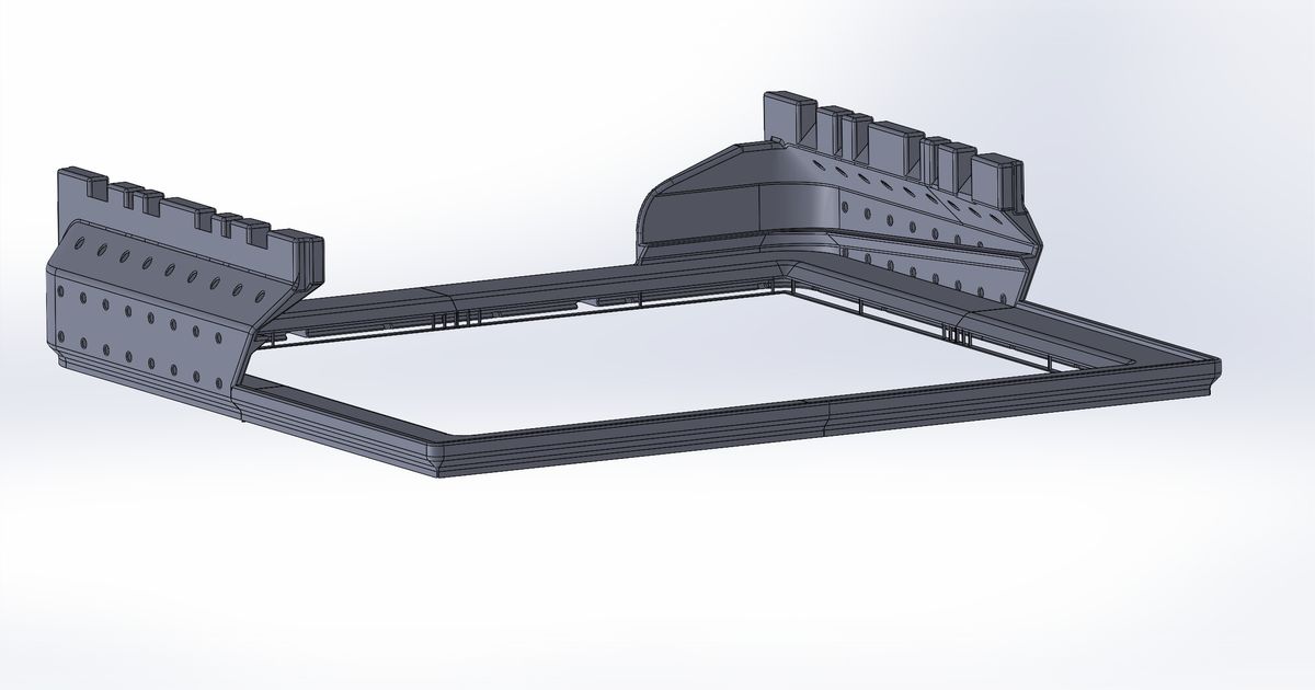 lightweight AMS Riser with LED etc. by Duck Knapp | Download free STL ...