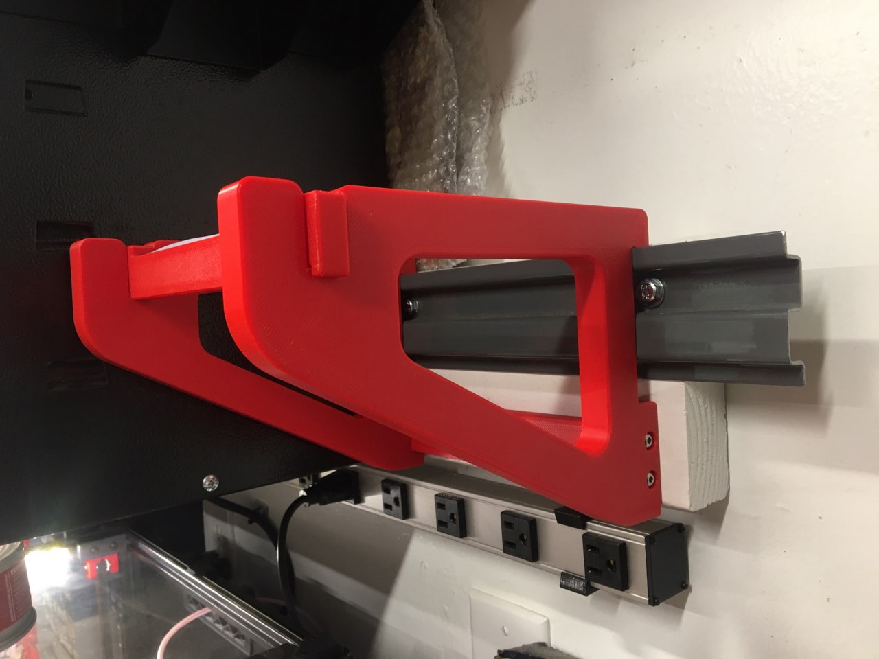 Wall Mount Spool Holder for Large Spools and Akro-Mils Rail by ...