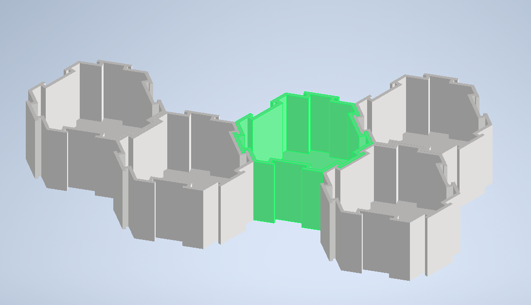 Honeycomb connectable shelves by 3DPrinted | Download free STL model ...