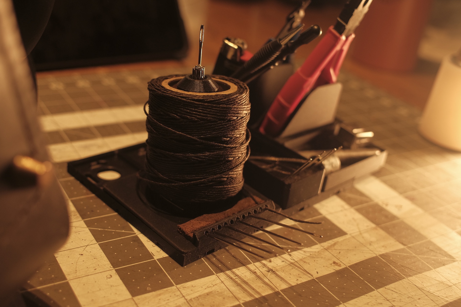 Gridfinity Thread Spool Holder for Leather Crafters by B Gaskell ...