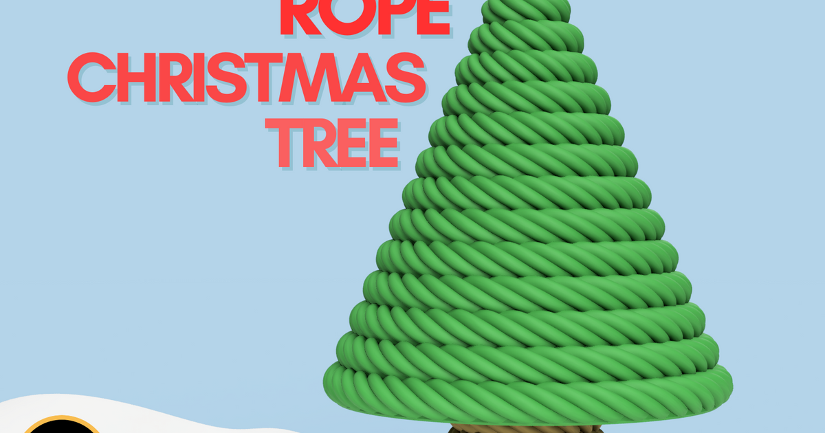 Rope Christmas Tree by JamesThePrinter | Download free STL model | Printables.com